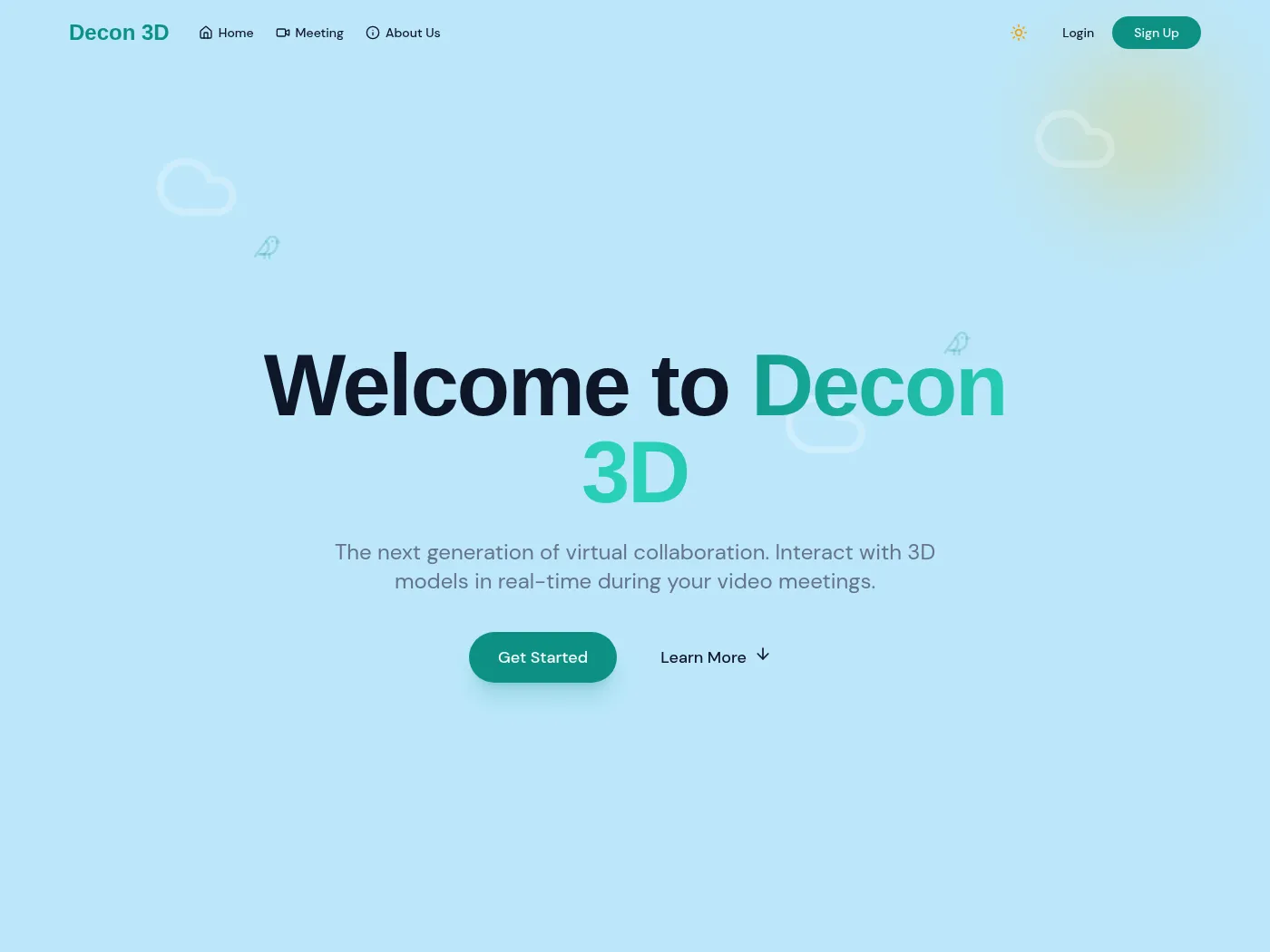 Decon 3D Meeting Hub
