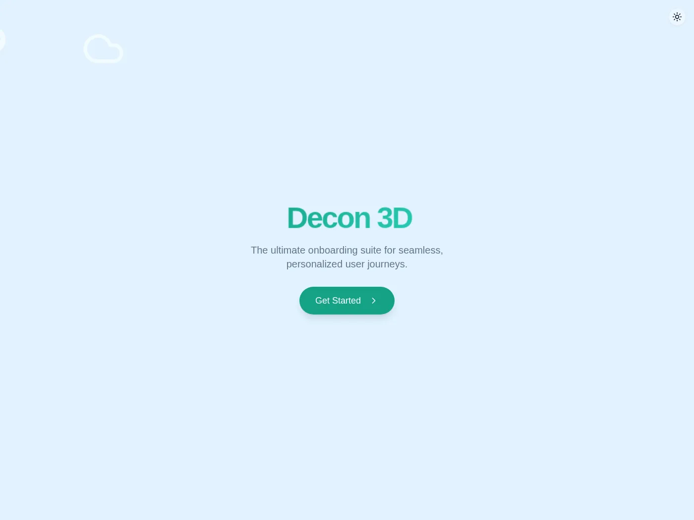 Decon3D Onboarding Suite
