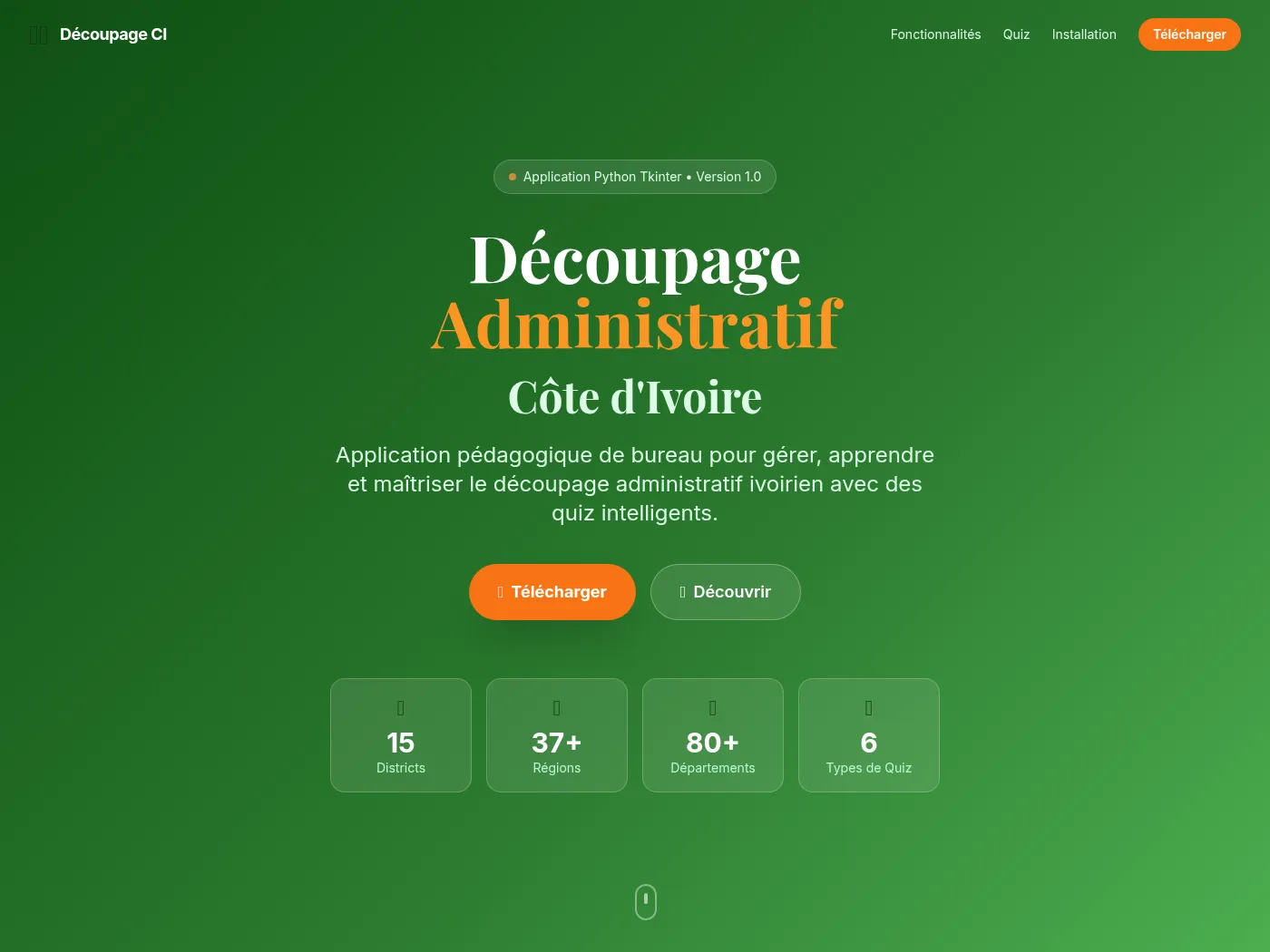 Admin Découpage Côte d’Ivoire
