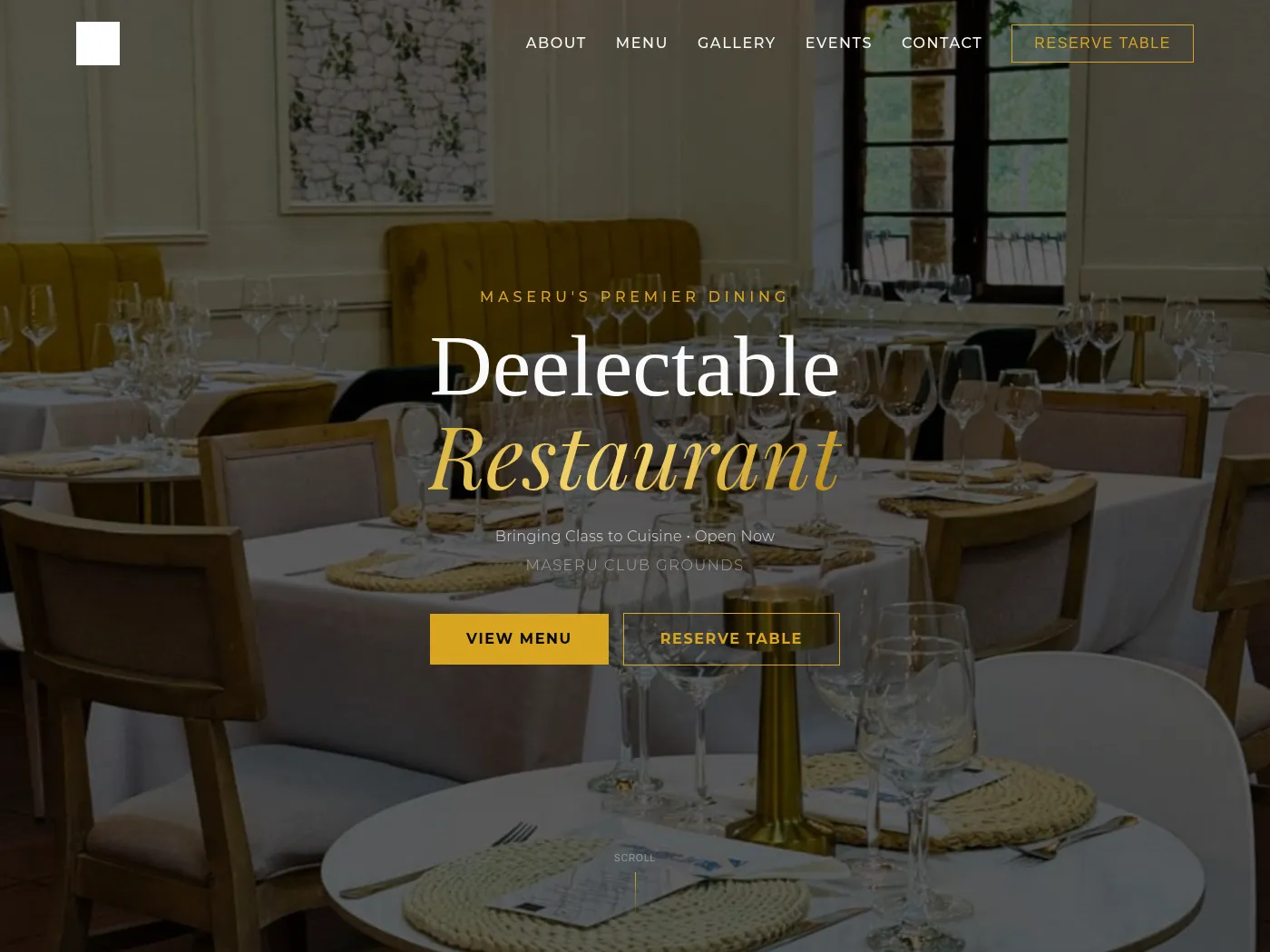 Deelectable Restaurant Web