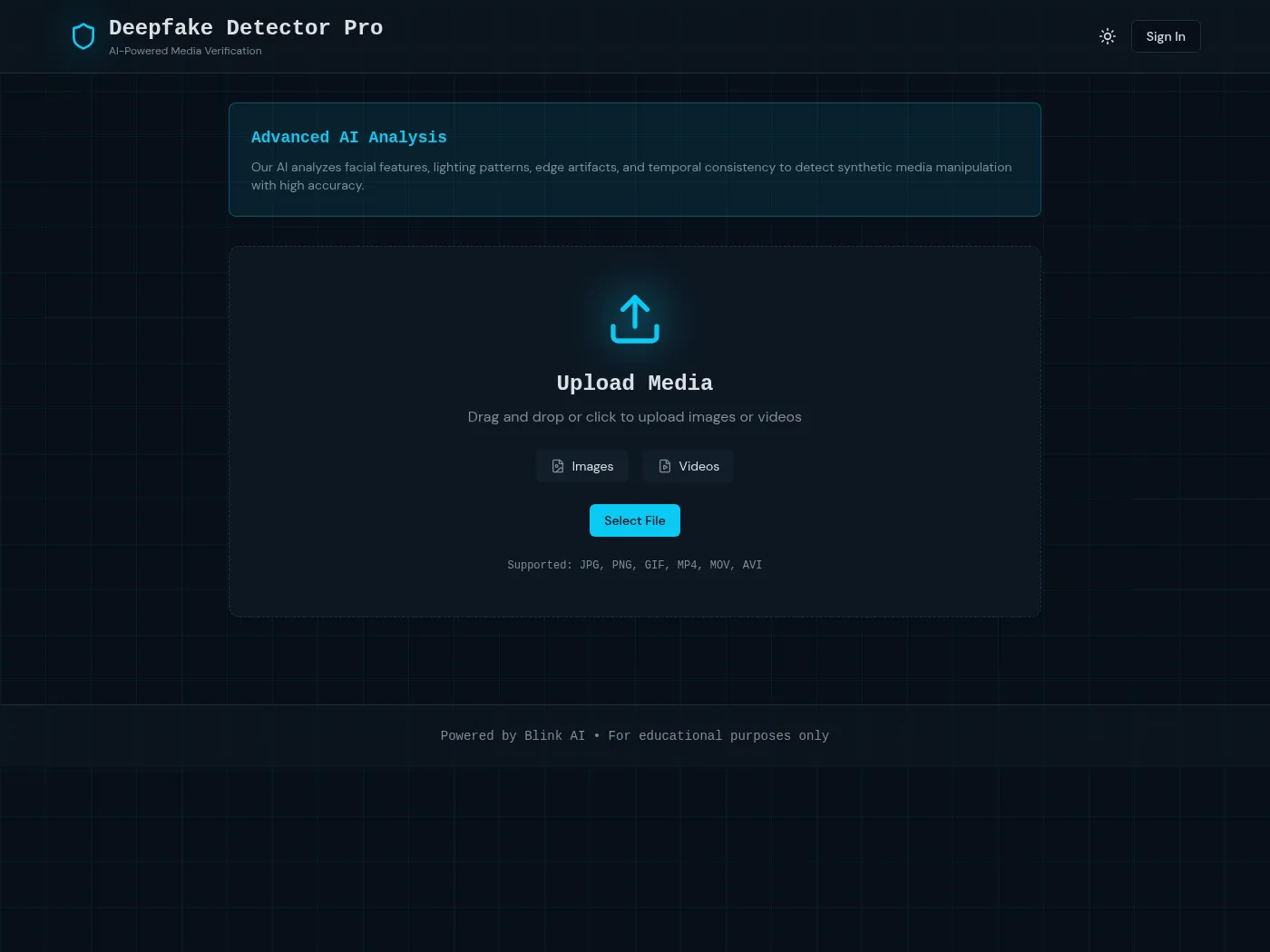 Deepfake Detector Pro