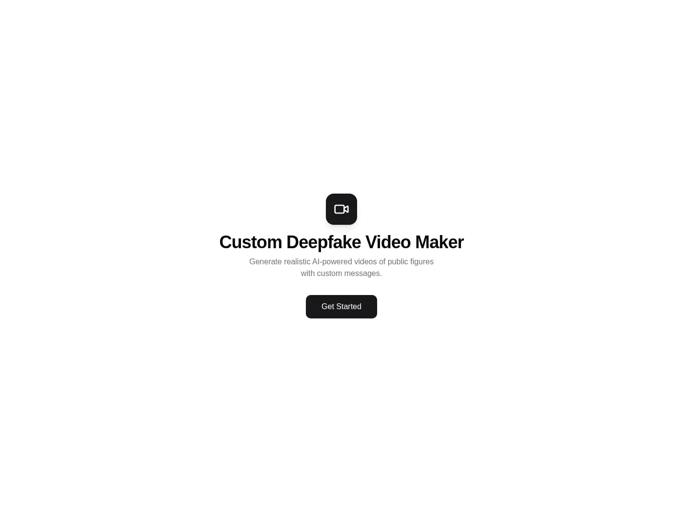 Custom Deepfake Video Maker