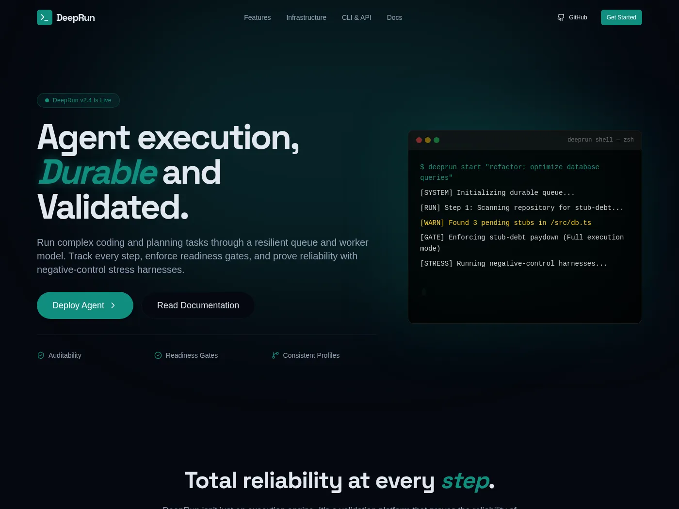 DeepRun Dashboard