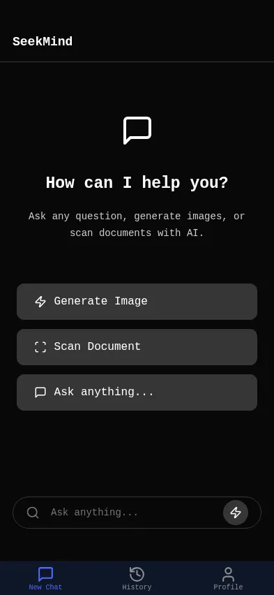 DeepSeek Clone Chat