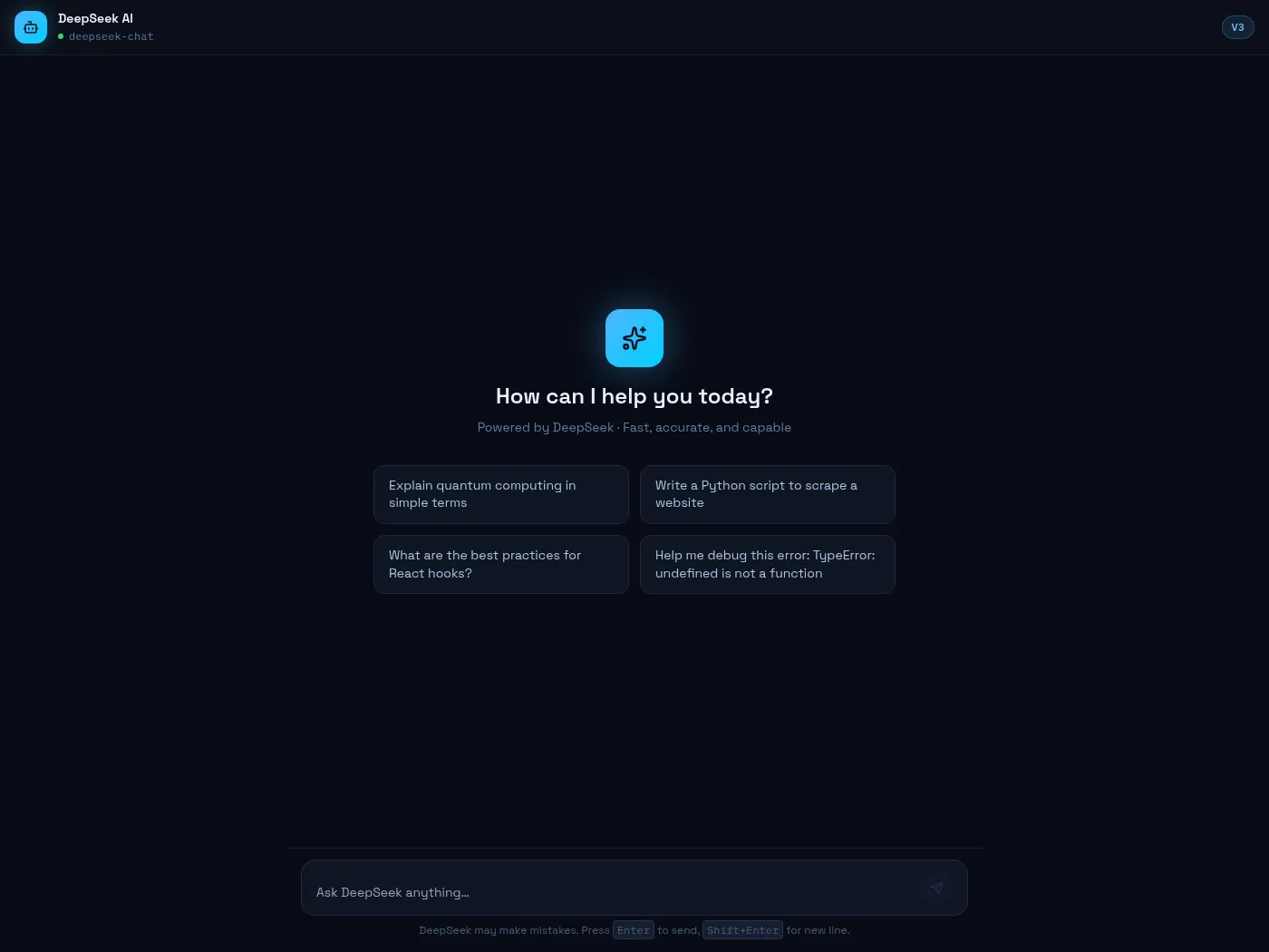 DeepSeek AI Chatbot