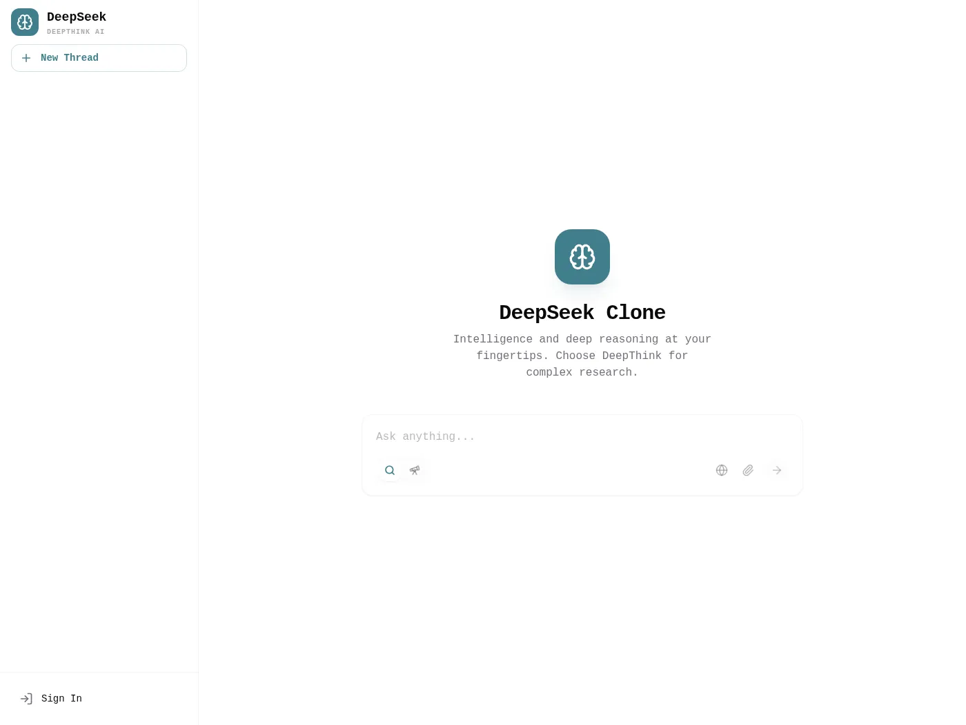 DeepSeek Clone
