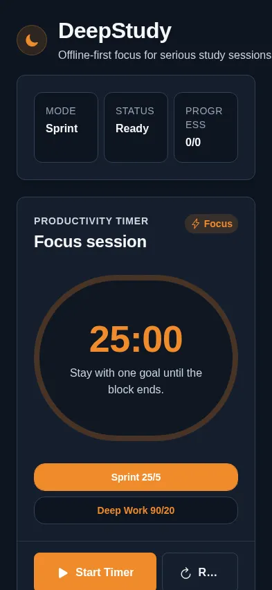 DeepStudy PWA