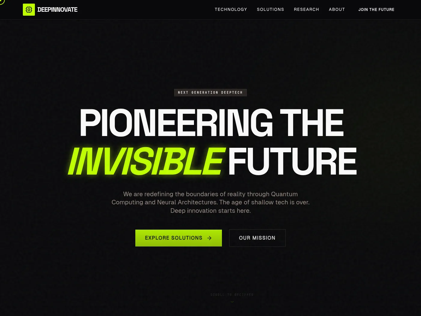 DeepTech Innovators Site