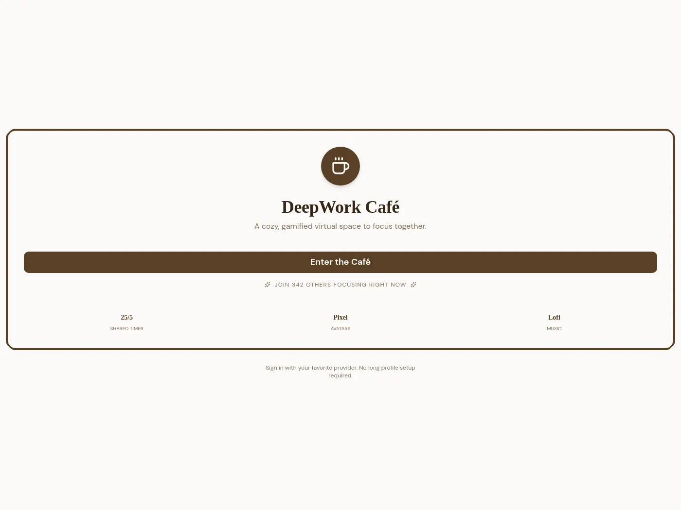 DeepWork Café