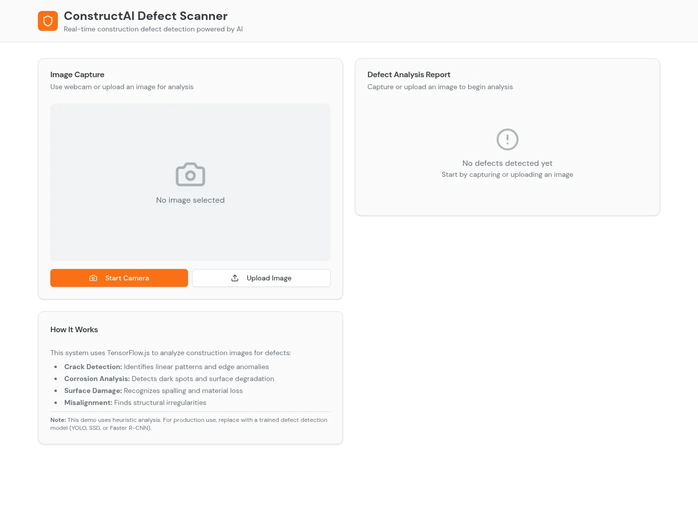 ConstructAI Defect Scanner