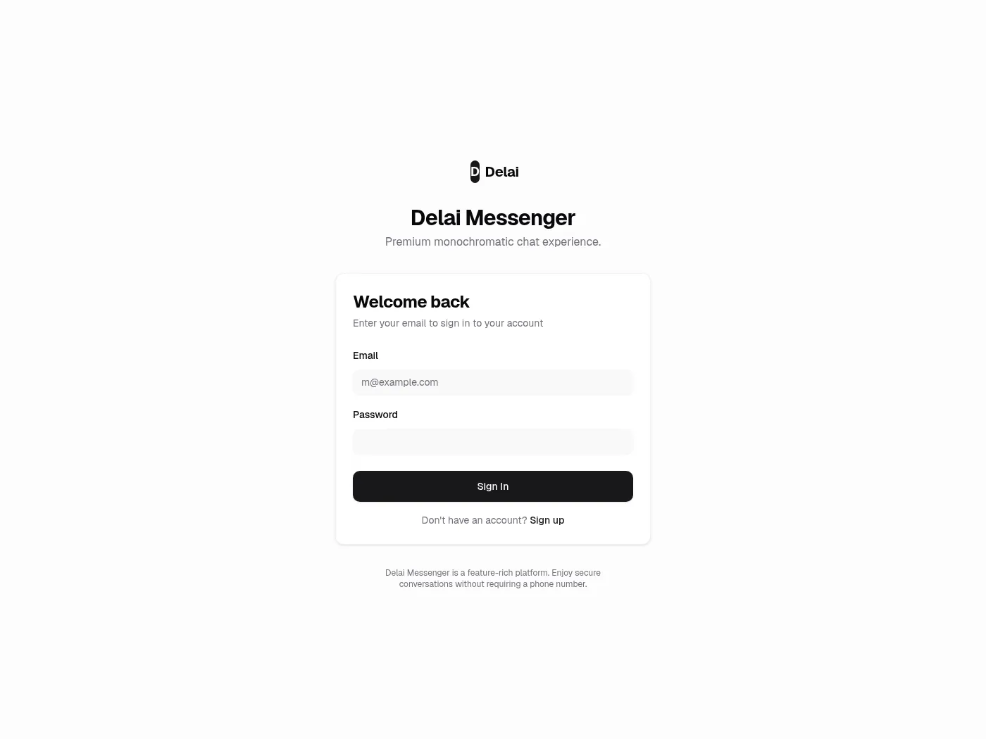 Delai Messenger Web