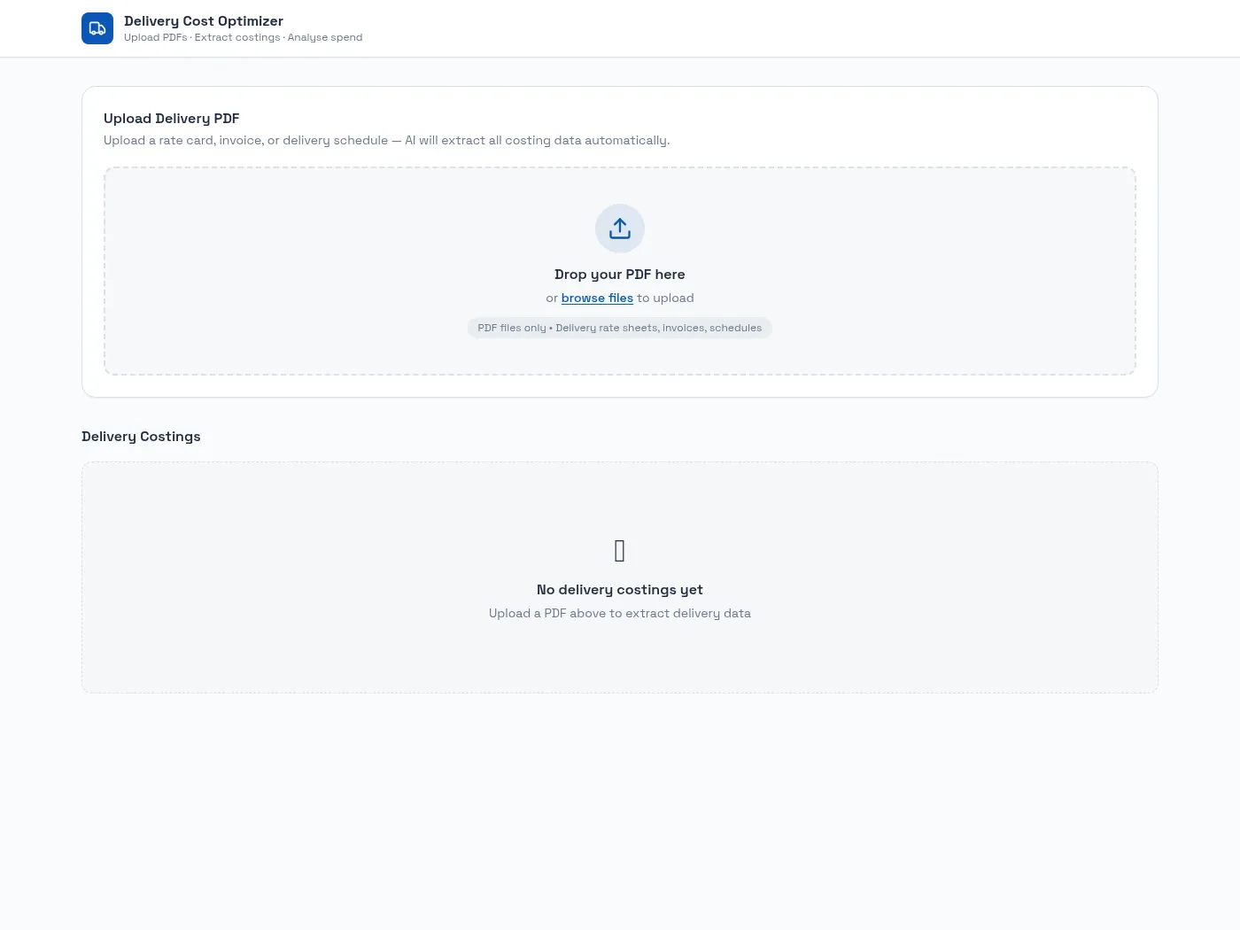 Delivery Cost Optimizer