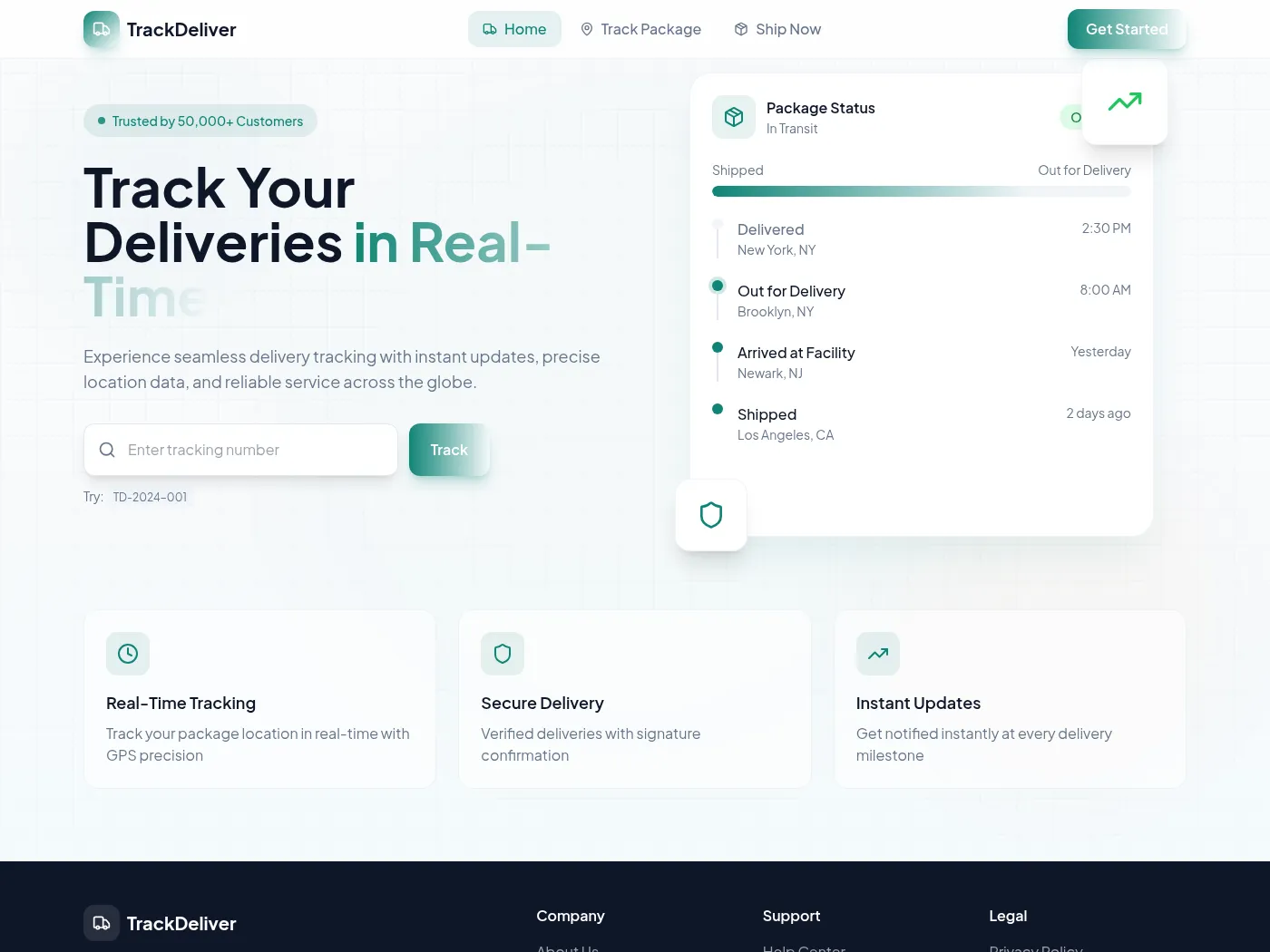 TrackDeliver Web