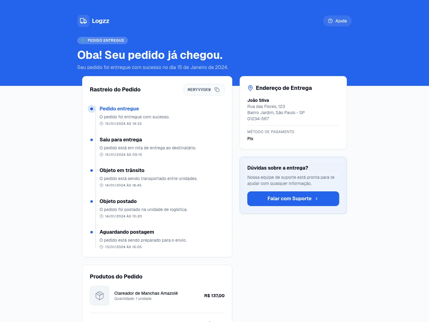 Local Delivery Page