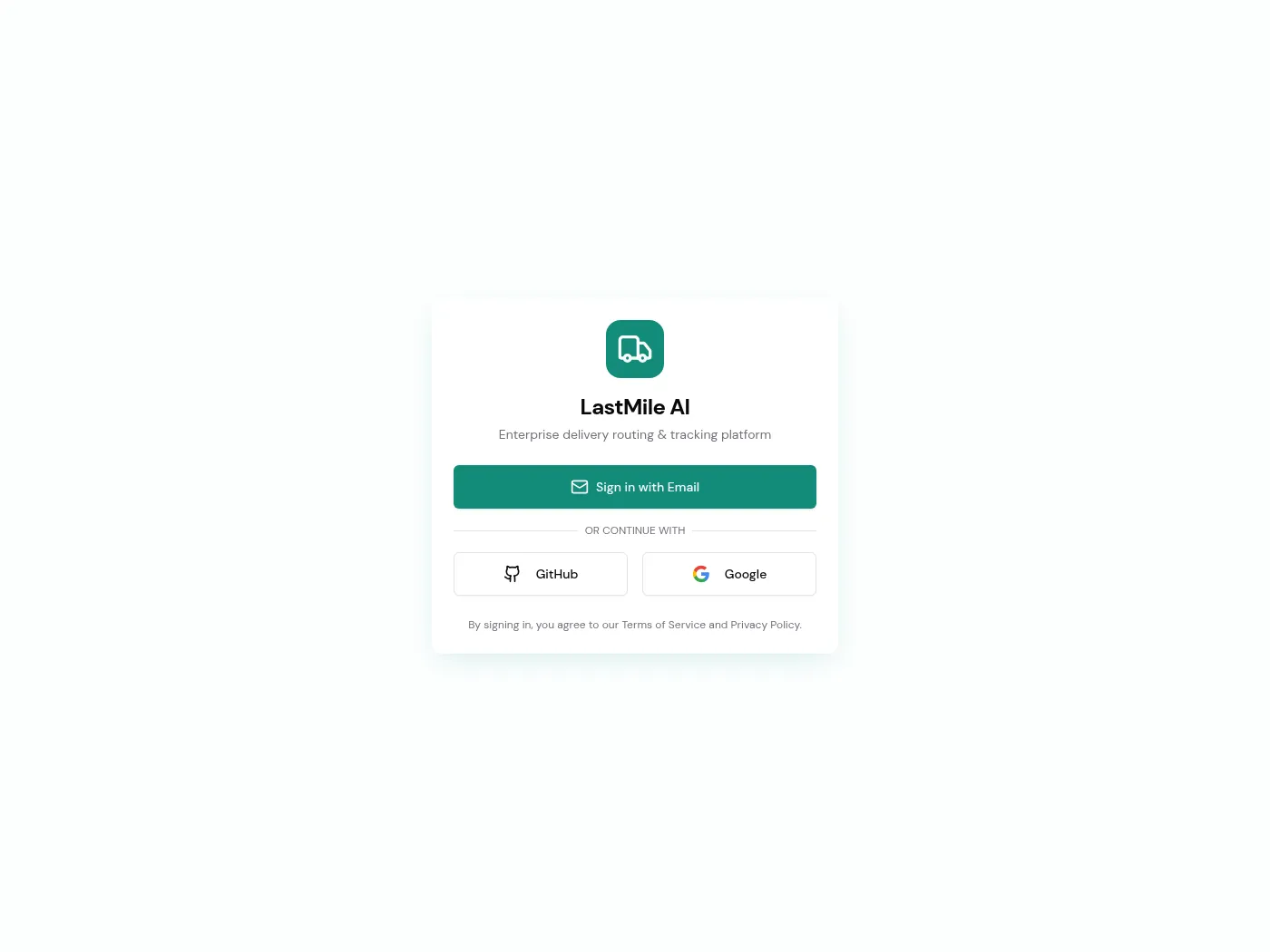Last-Mile Delivery Web App