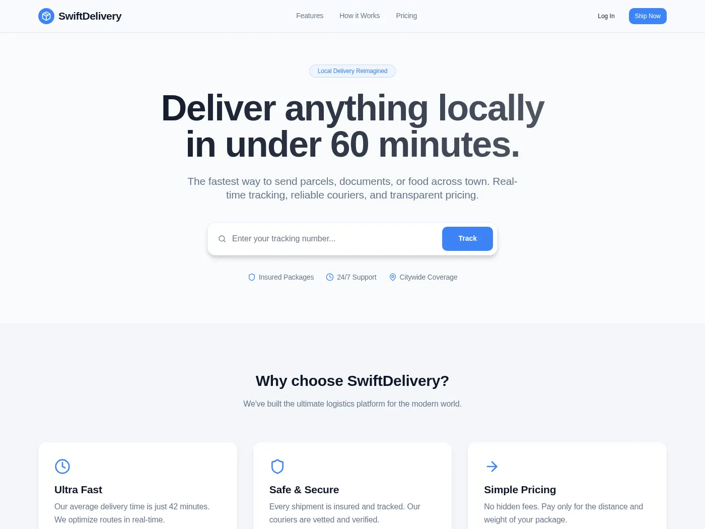 SwiftDelivery Web