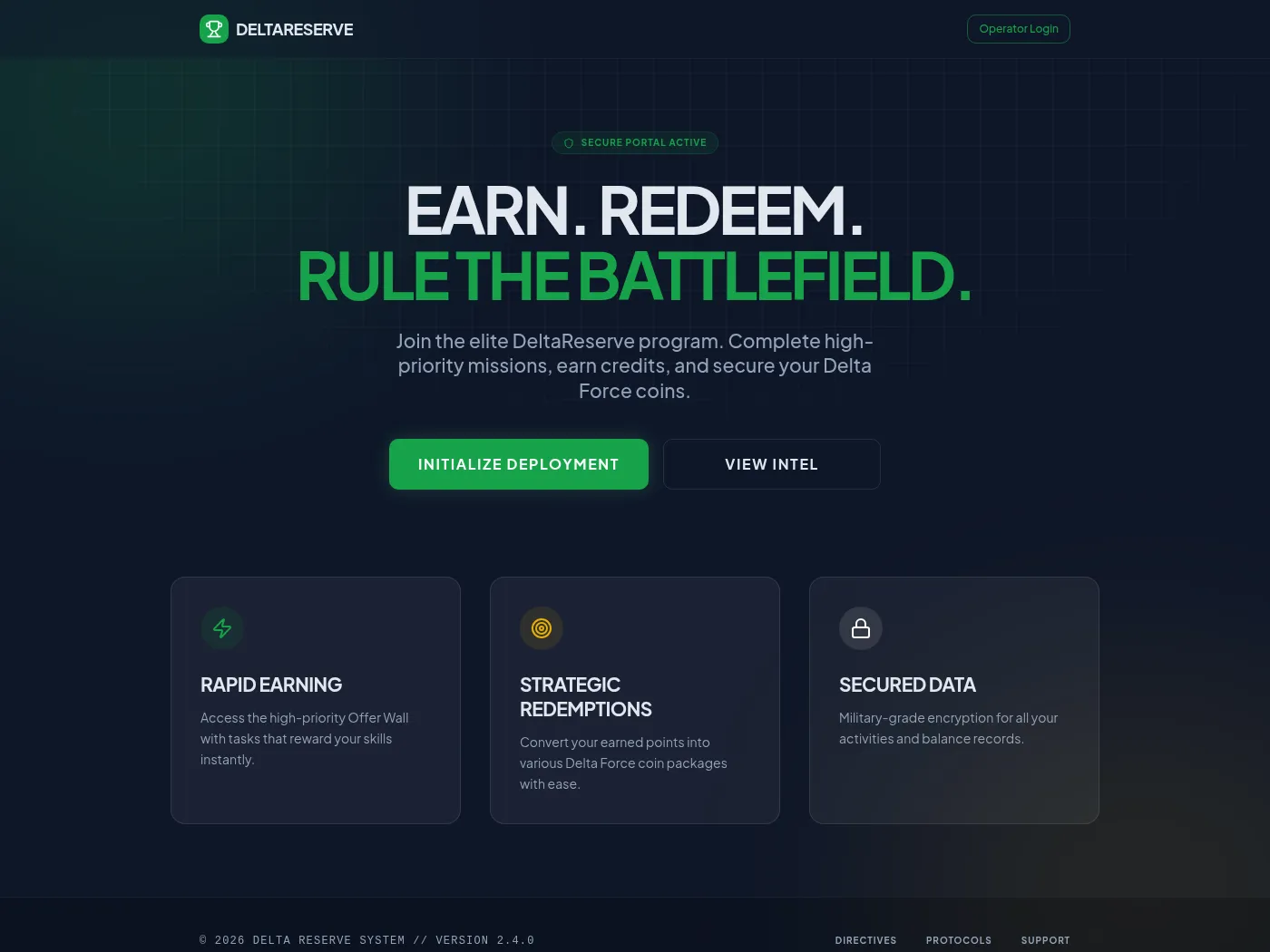 Delta Force Coin Portal