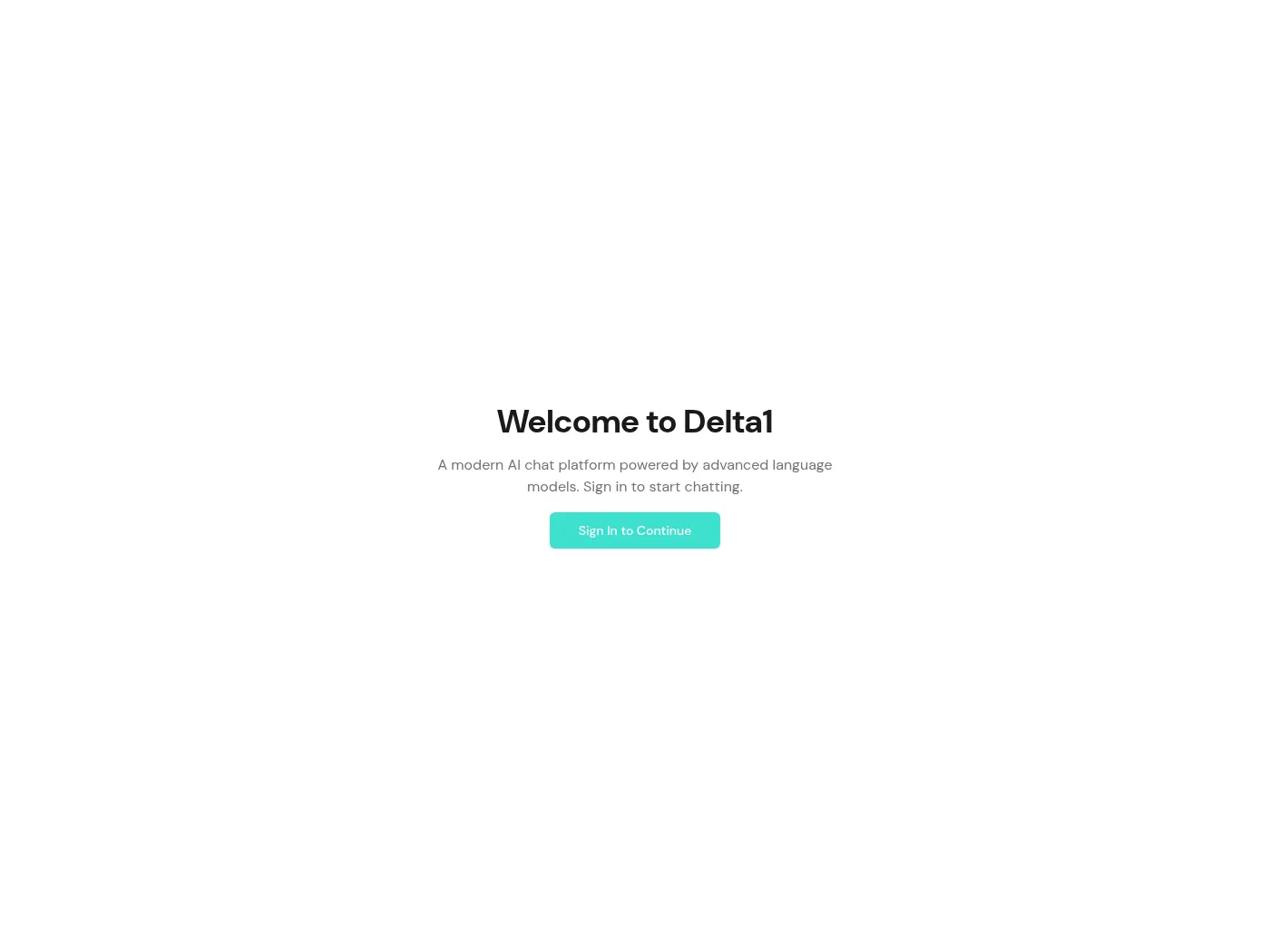 Delta1 ChatGPT Clone