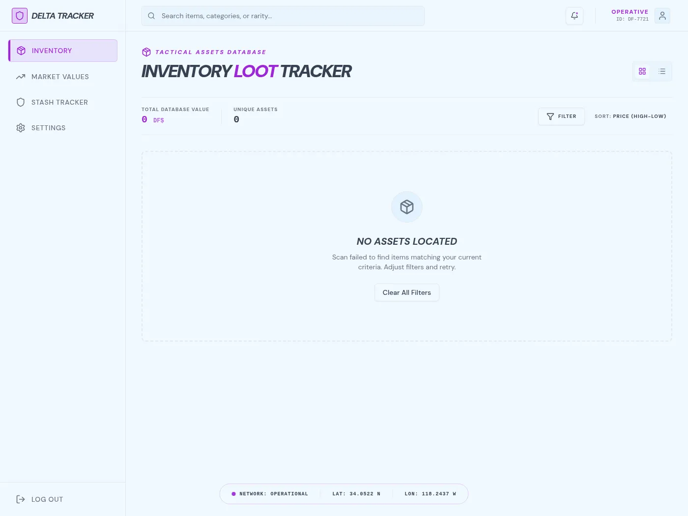 DeltaForce Asset Tracker