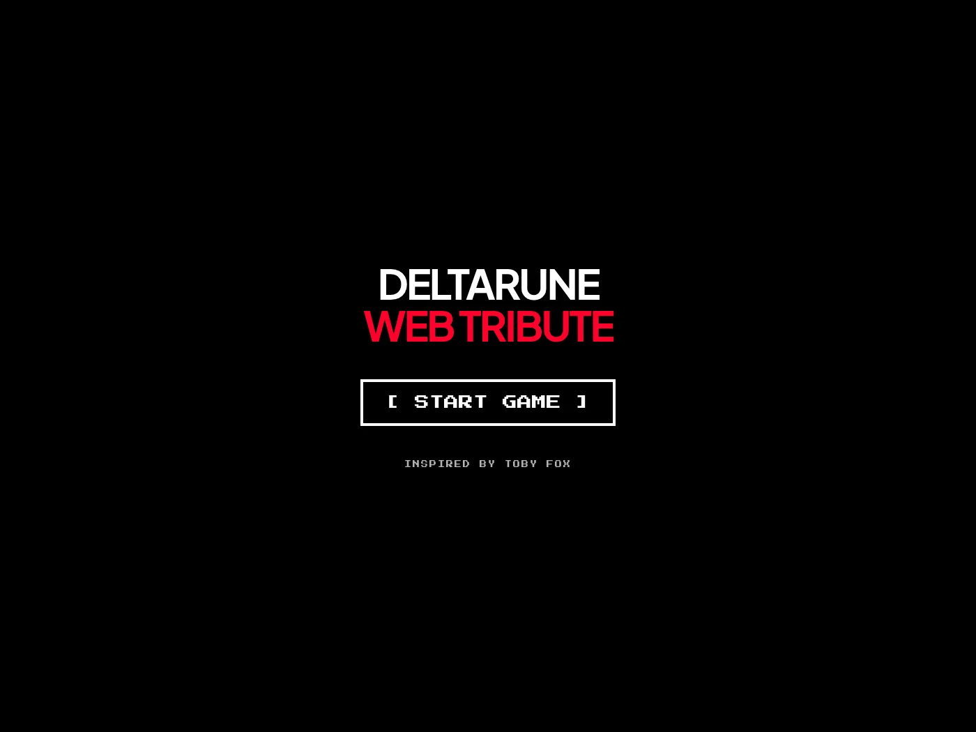 Deltarune Fan Game