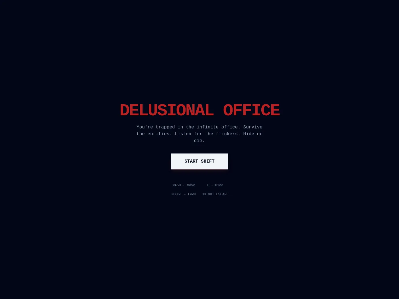 Delusional Office Horror Game