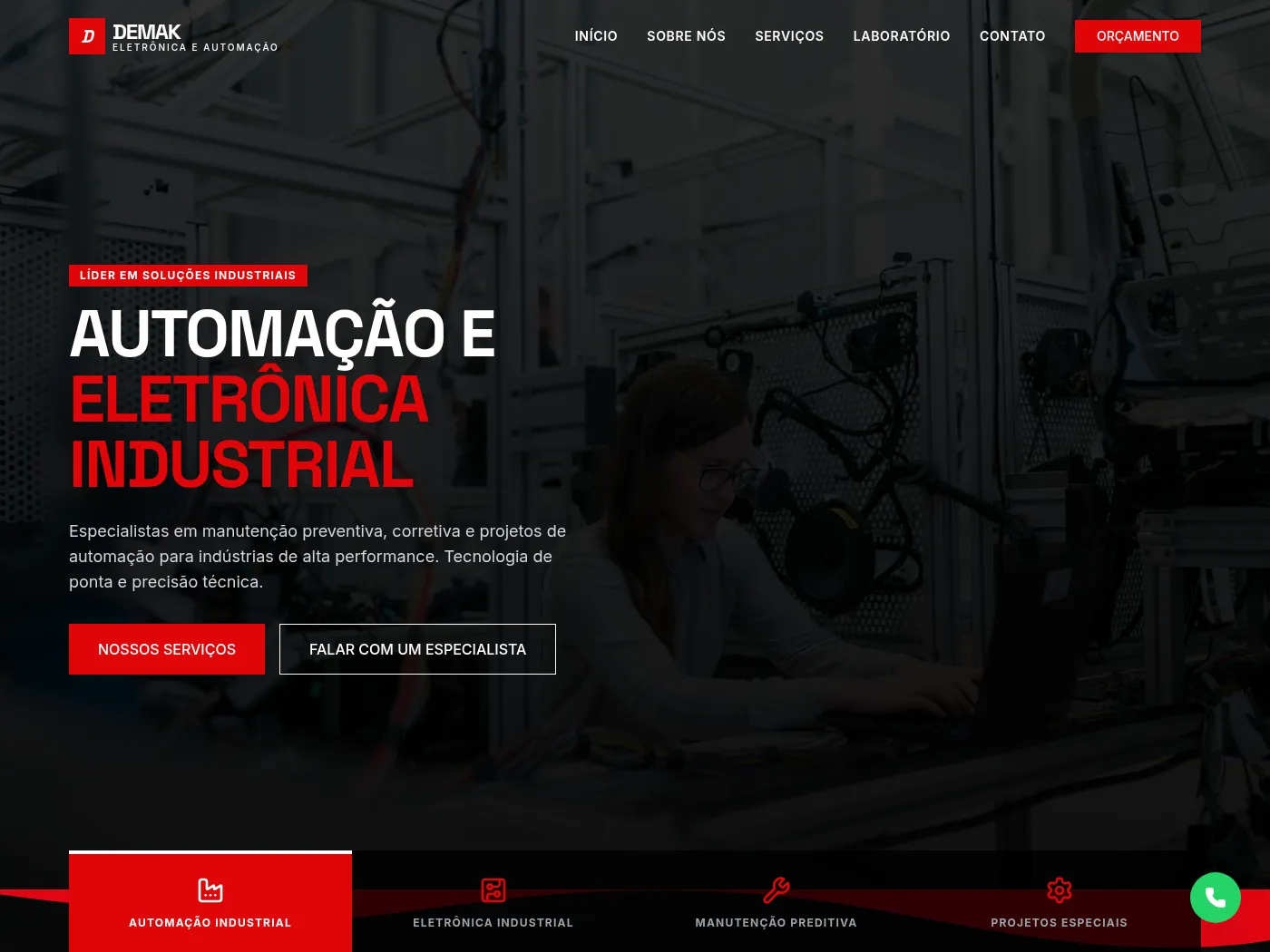Demak Eletrônica Site