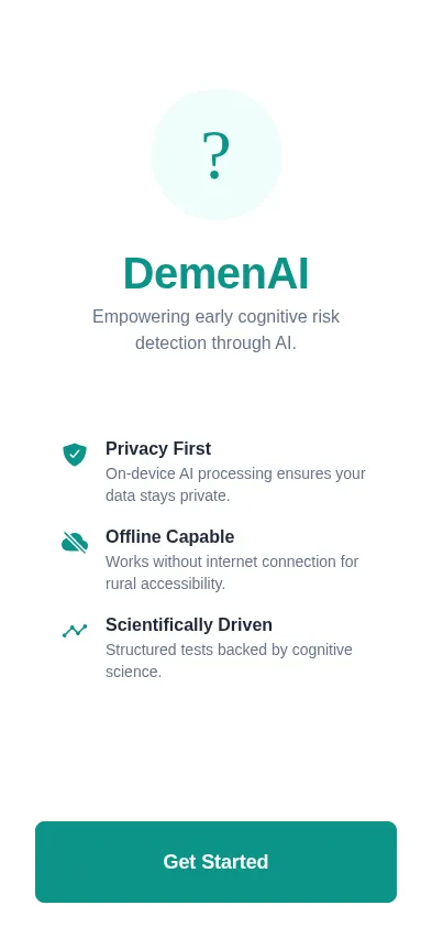 DemenAI Cognitive Risk App