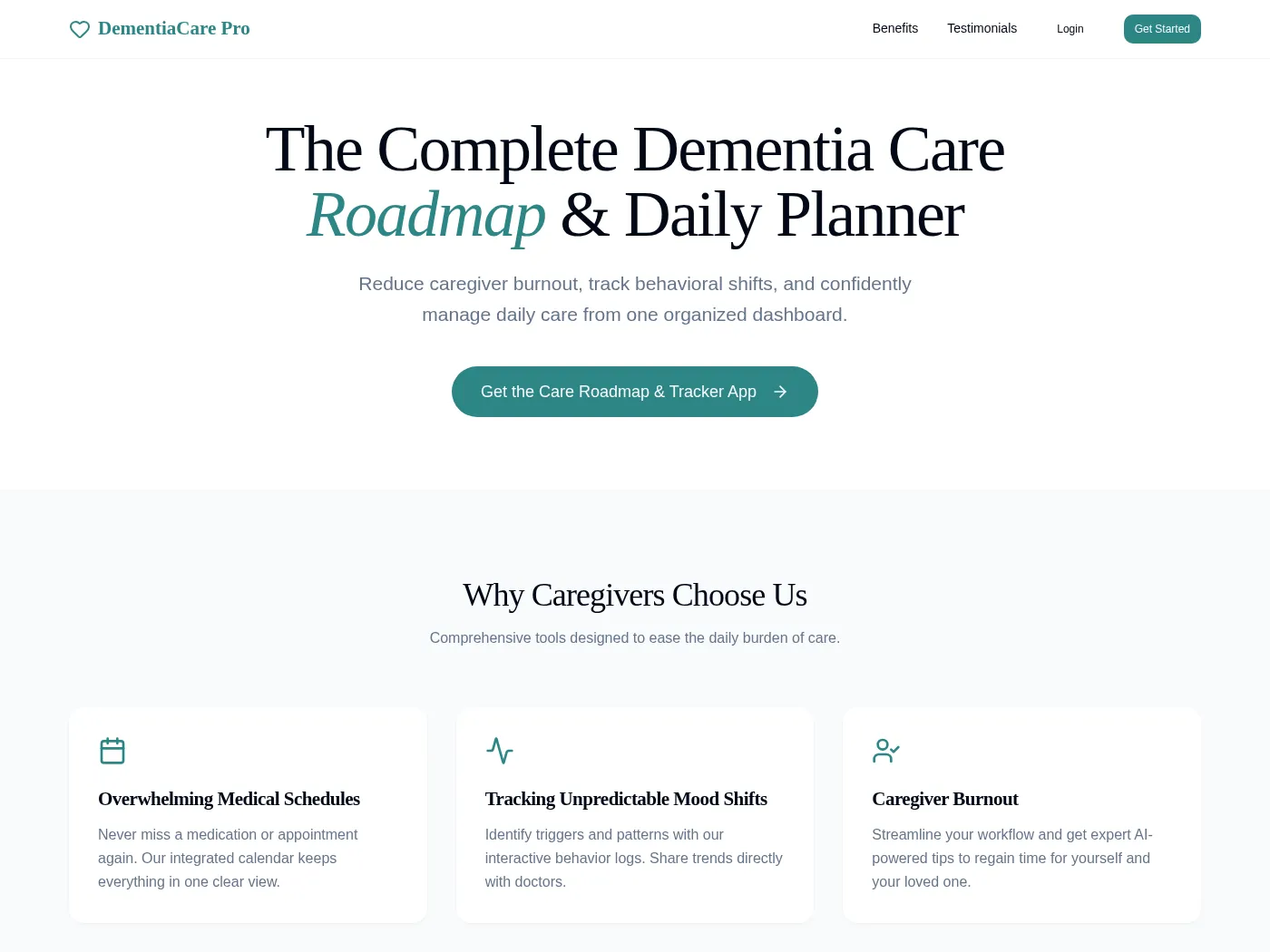 Dementia Caregiver Pro Suite