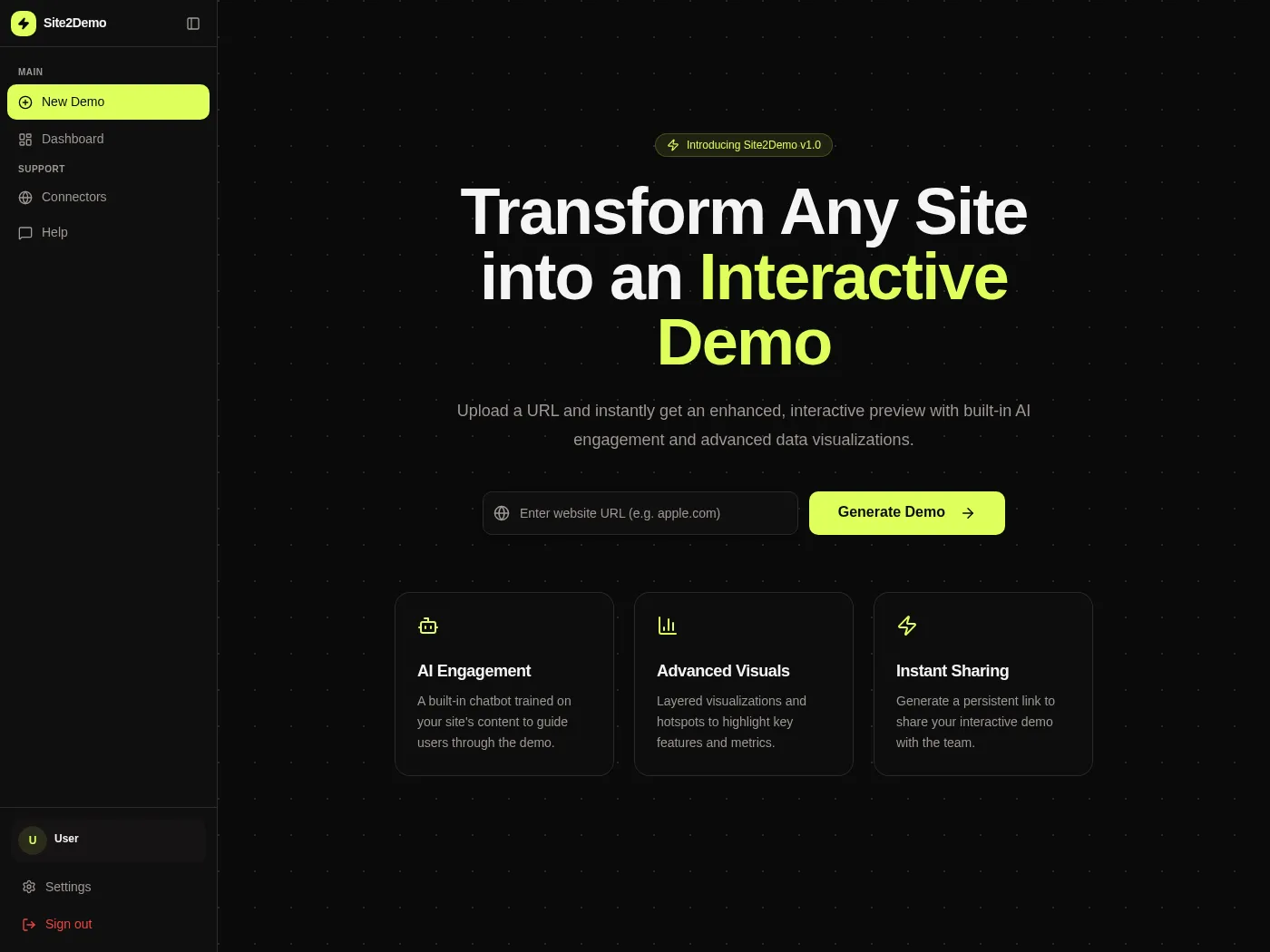 Site2Demo Visualizer