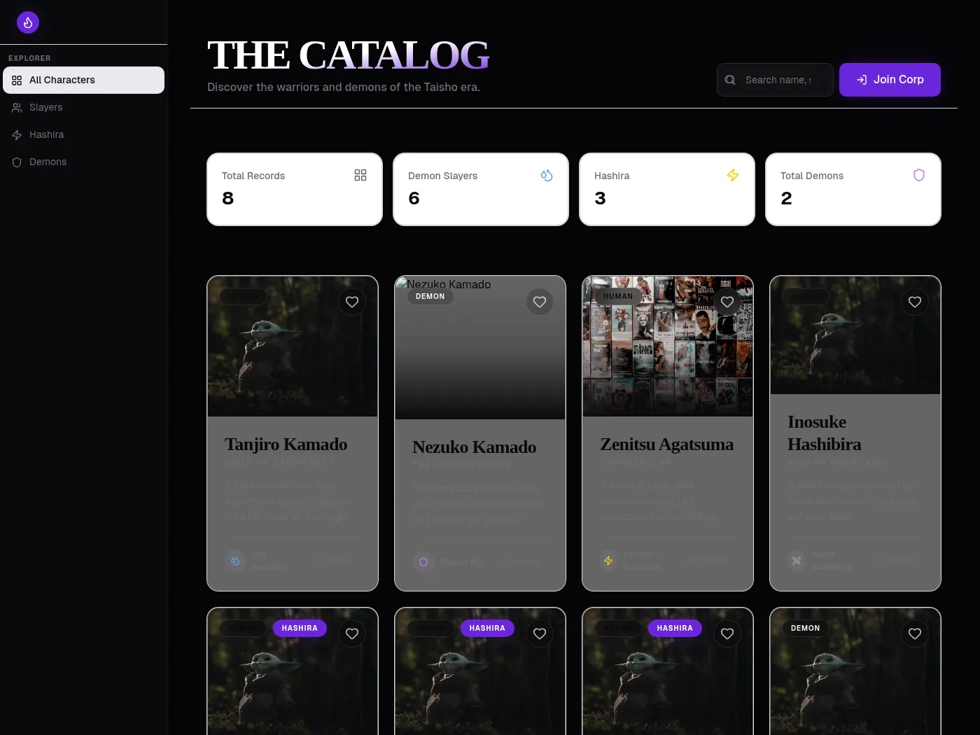 Demon Slayer Catalog
