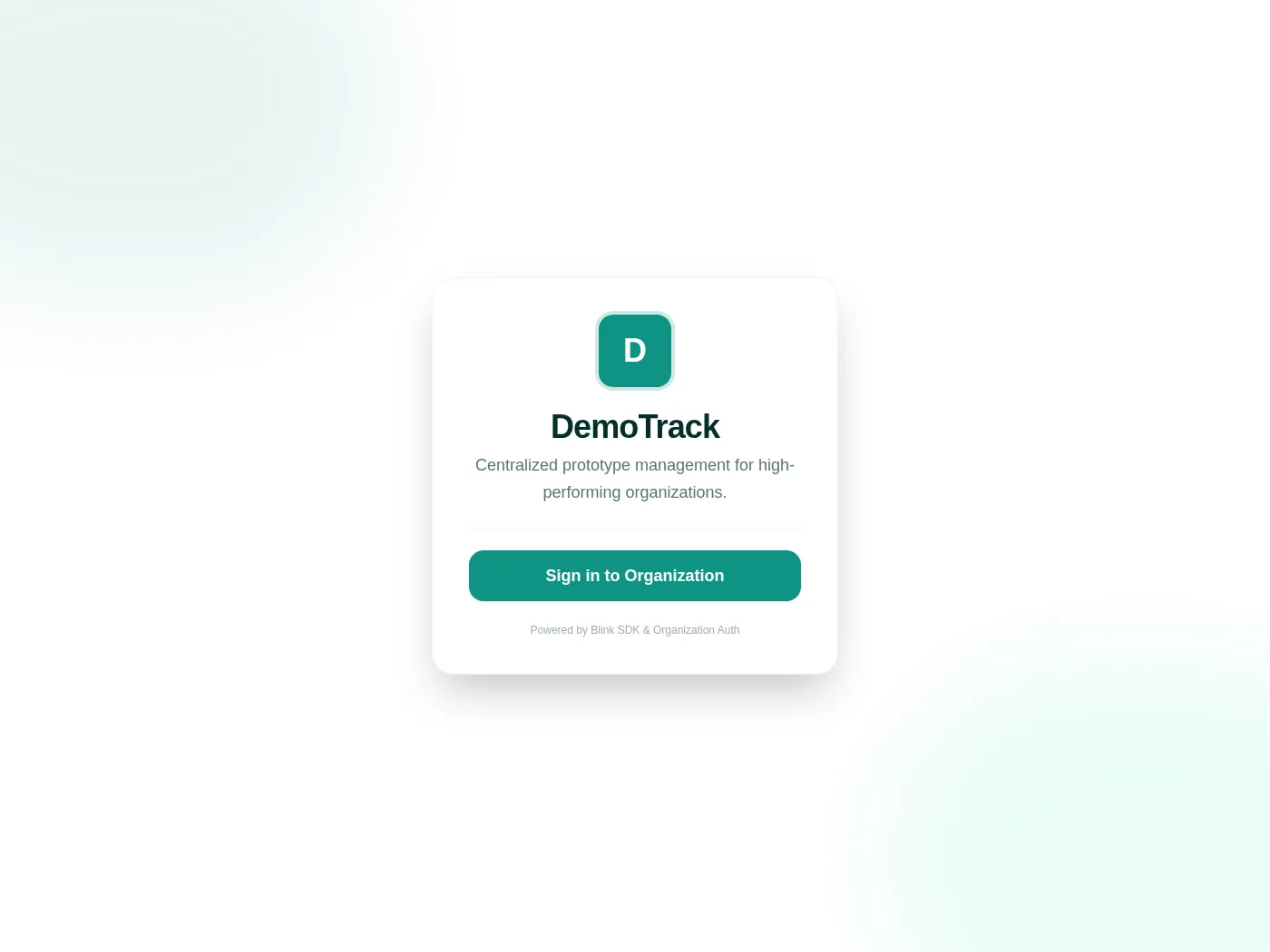DemoTrack Portal