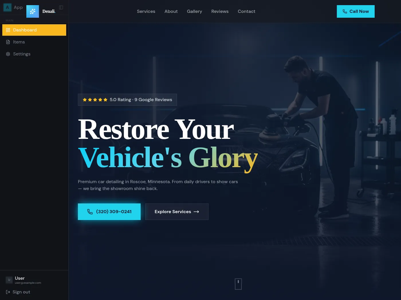 Denali Detailing Site