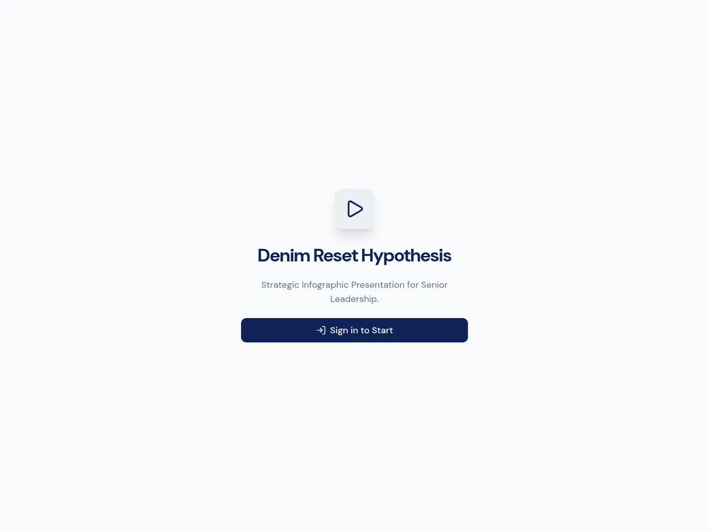 Denim Reset Infographic Deck