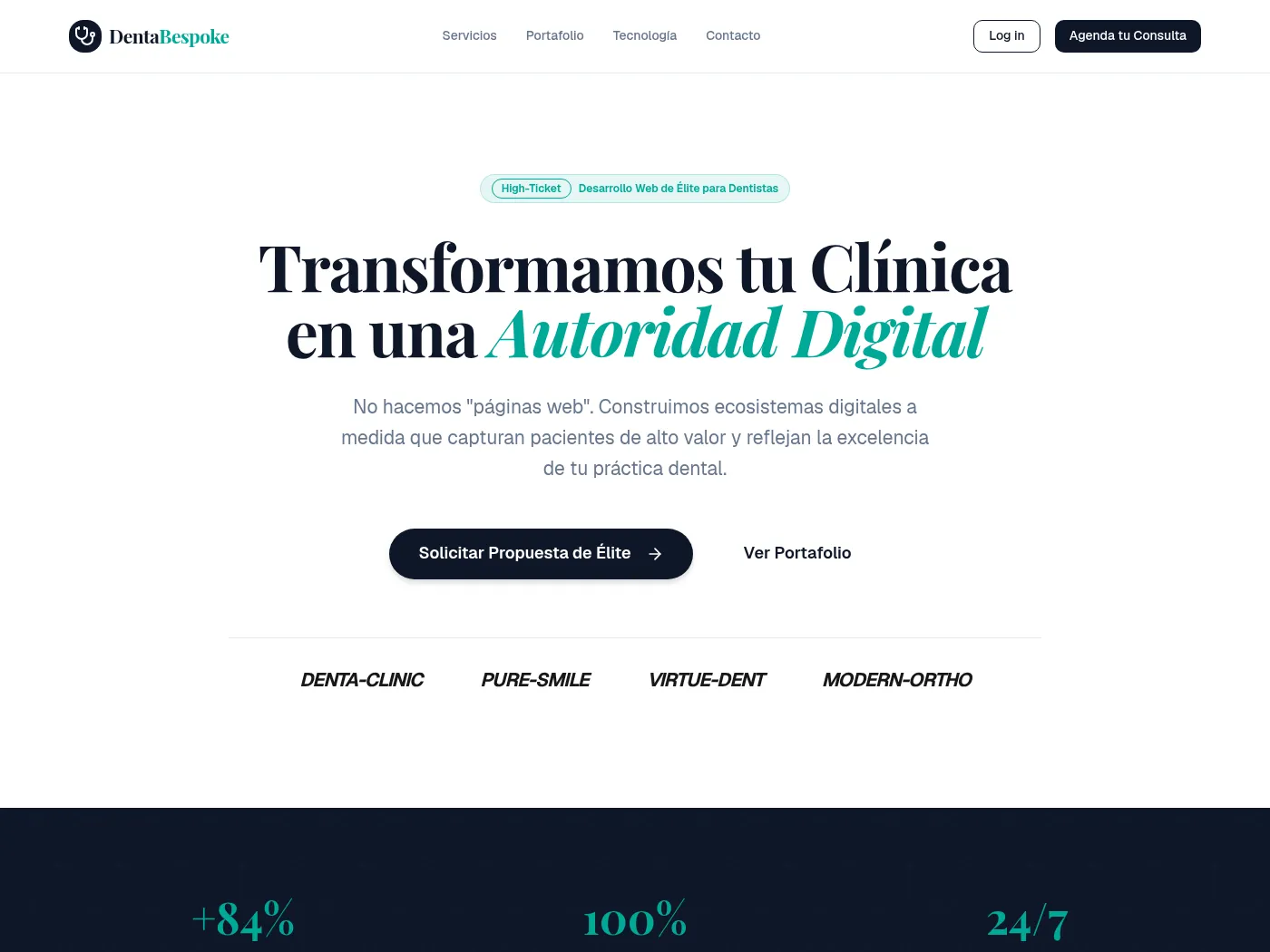 Dental Web Agency Page