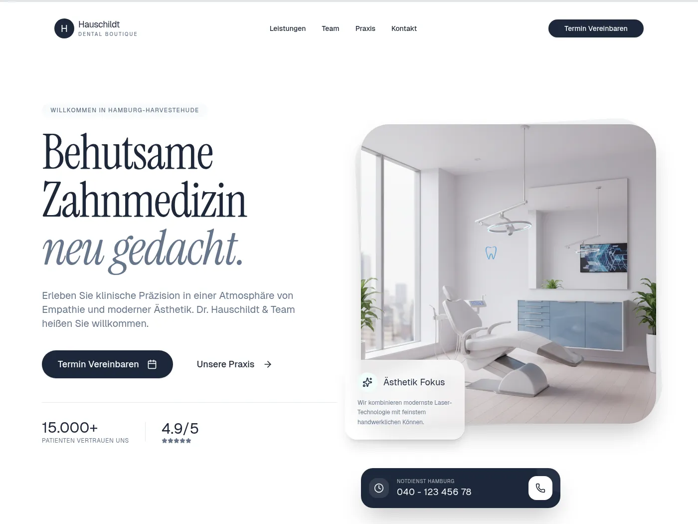 Hauschildt Dental Redesign