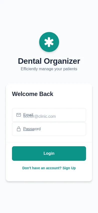 Dental Clinic Organizer
