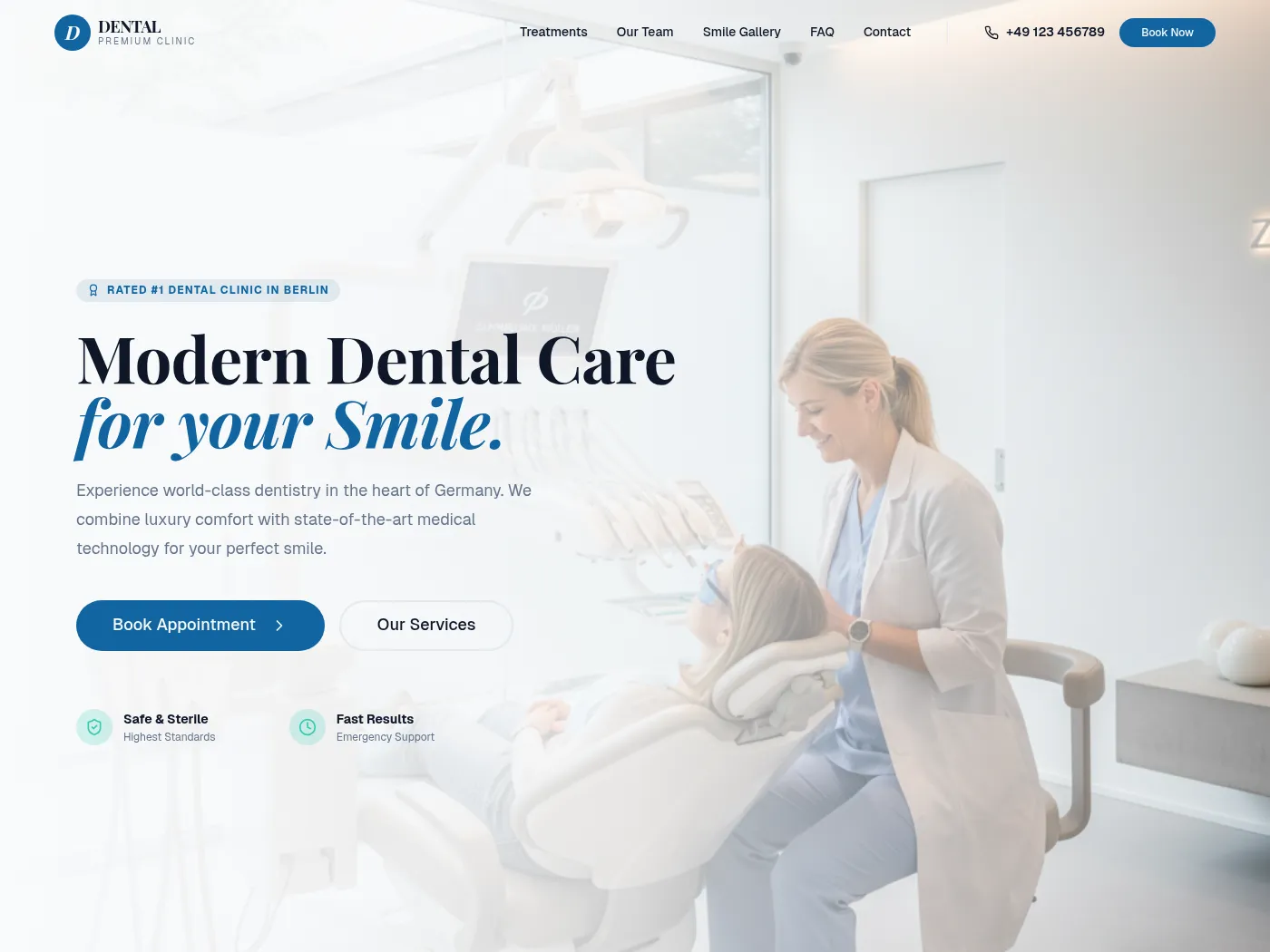 Premium Dental Clinic Site