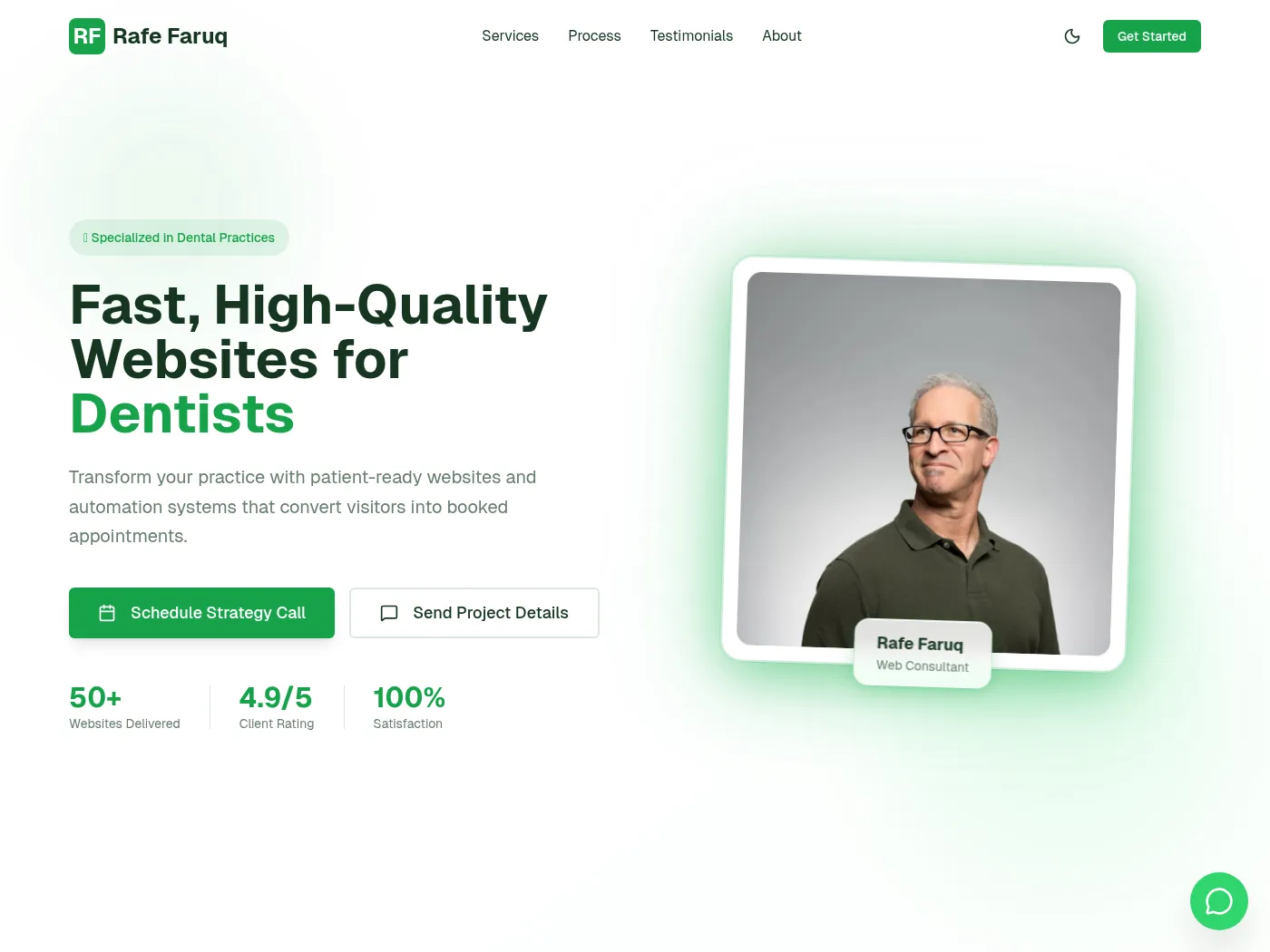 Dental Web Consultant Landing