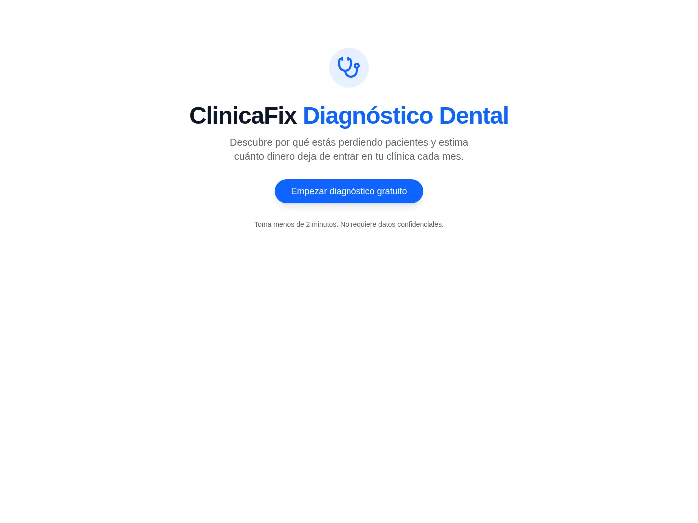 ClinicaFix Diagnóstico Dental