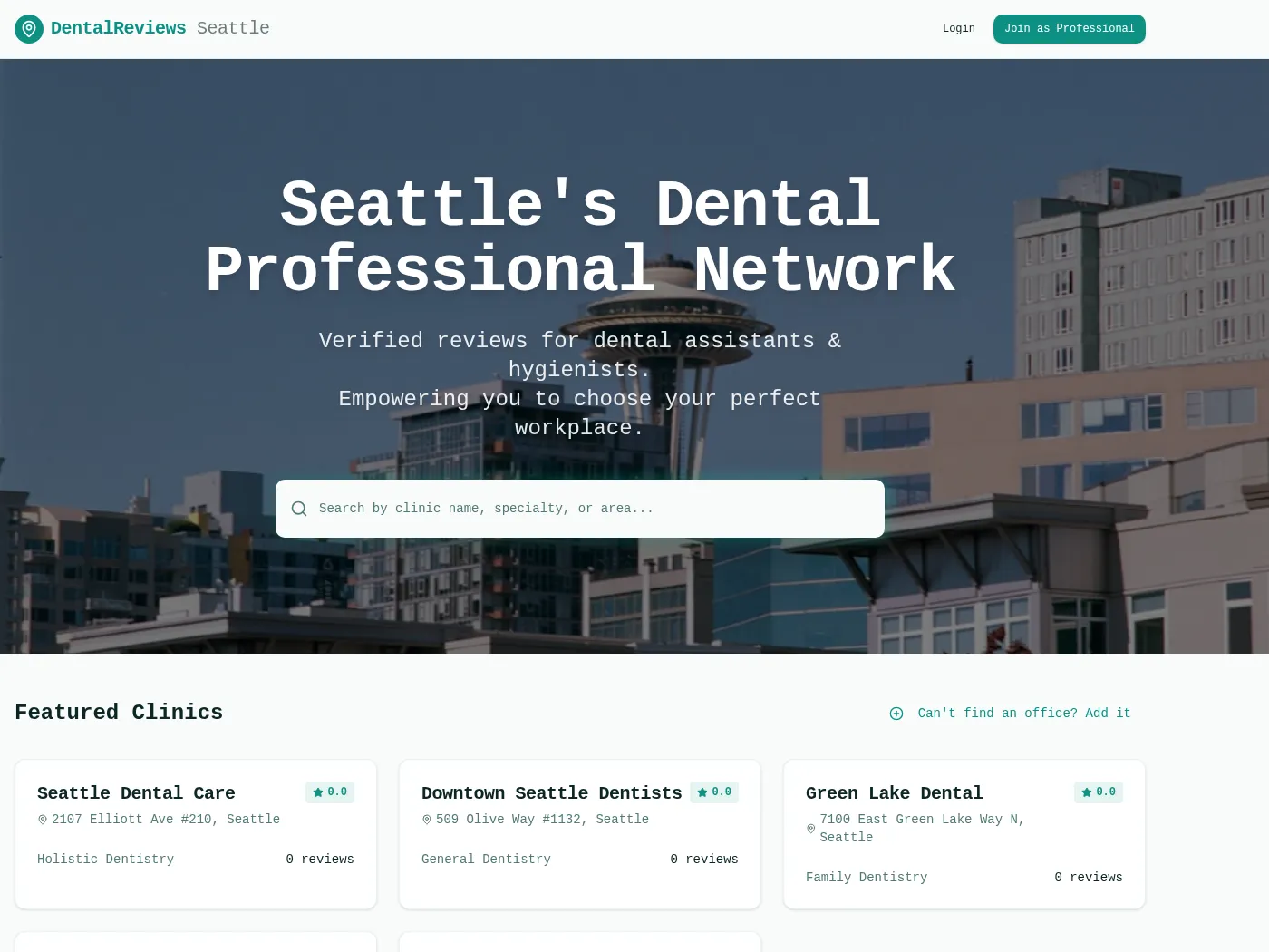 Dental Workplaces Review