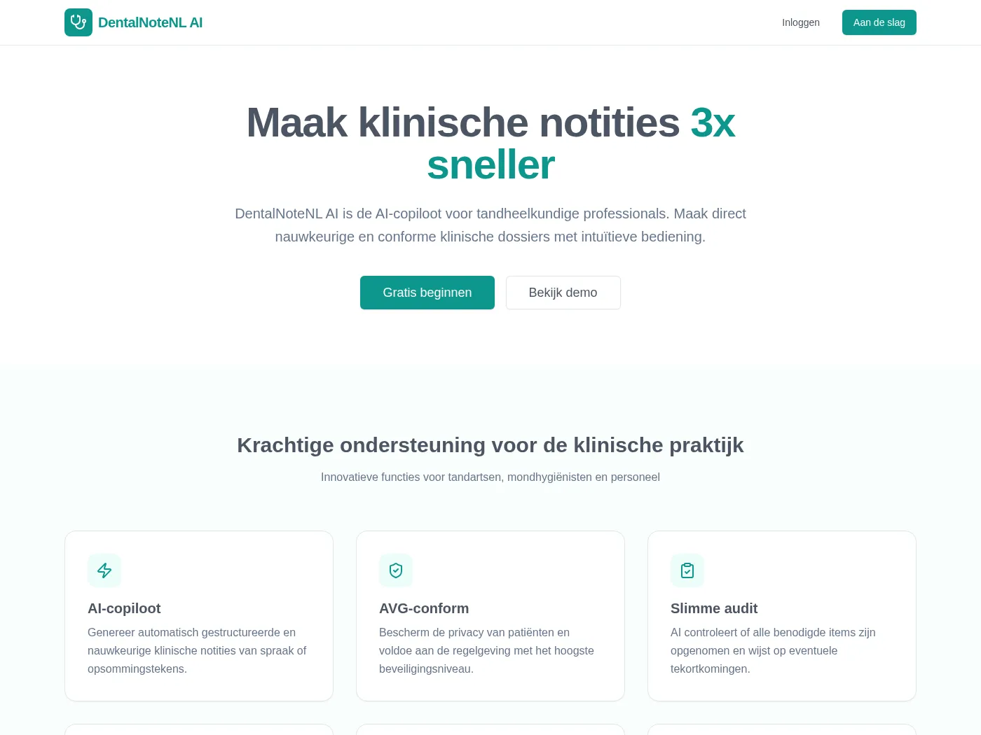DentalNoteNL AI