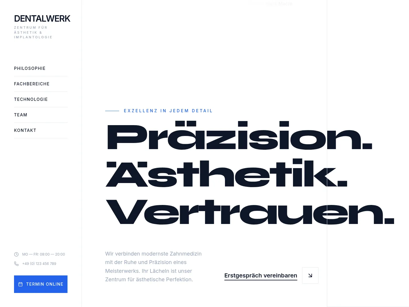 Dentalwerk Web Experience