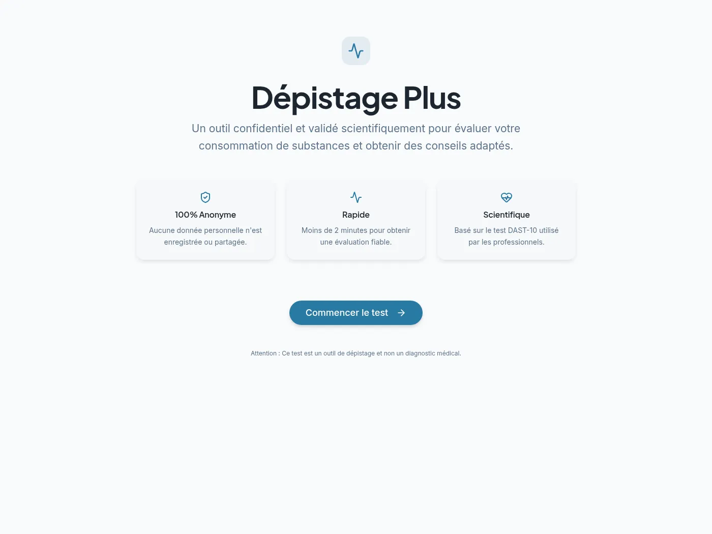 Test Dépistage Toxicomanie