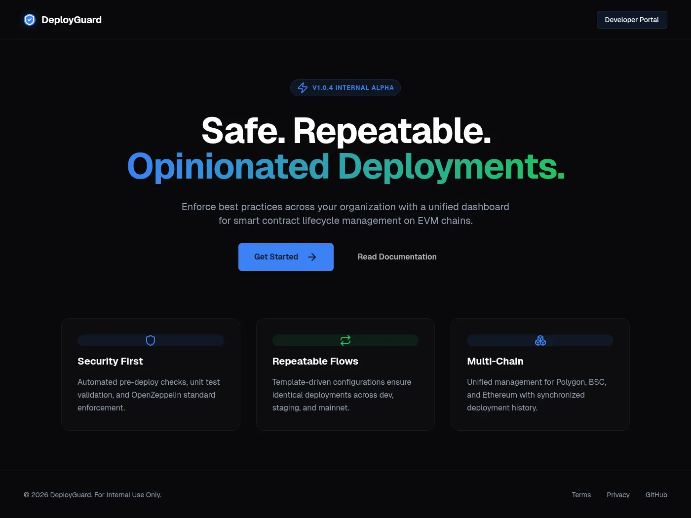 DeployGuard Dashboard