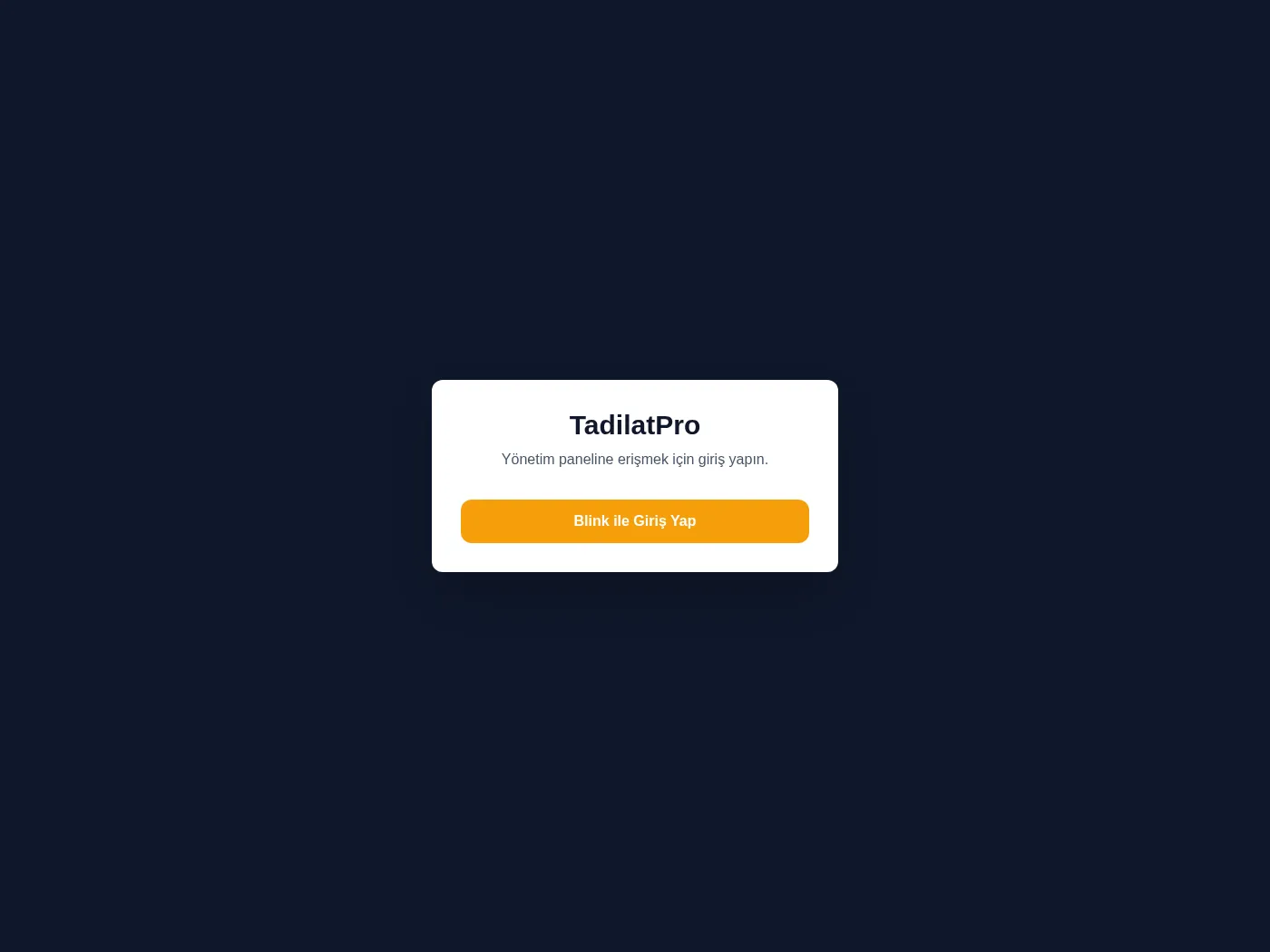 TadilatPro Yönetim Paneli