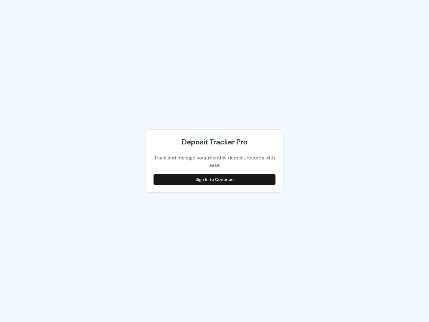 Deposit Tracker Pro