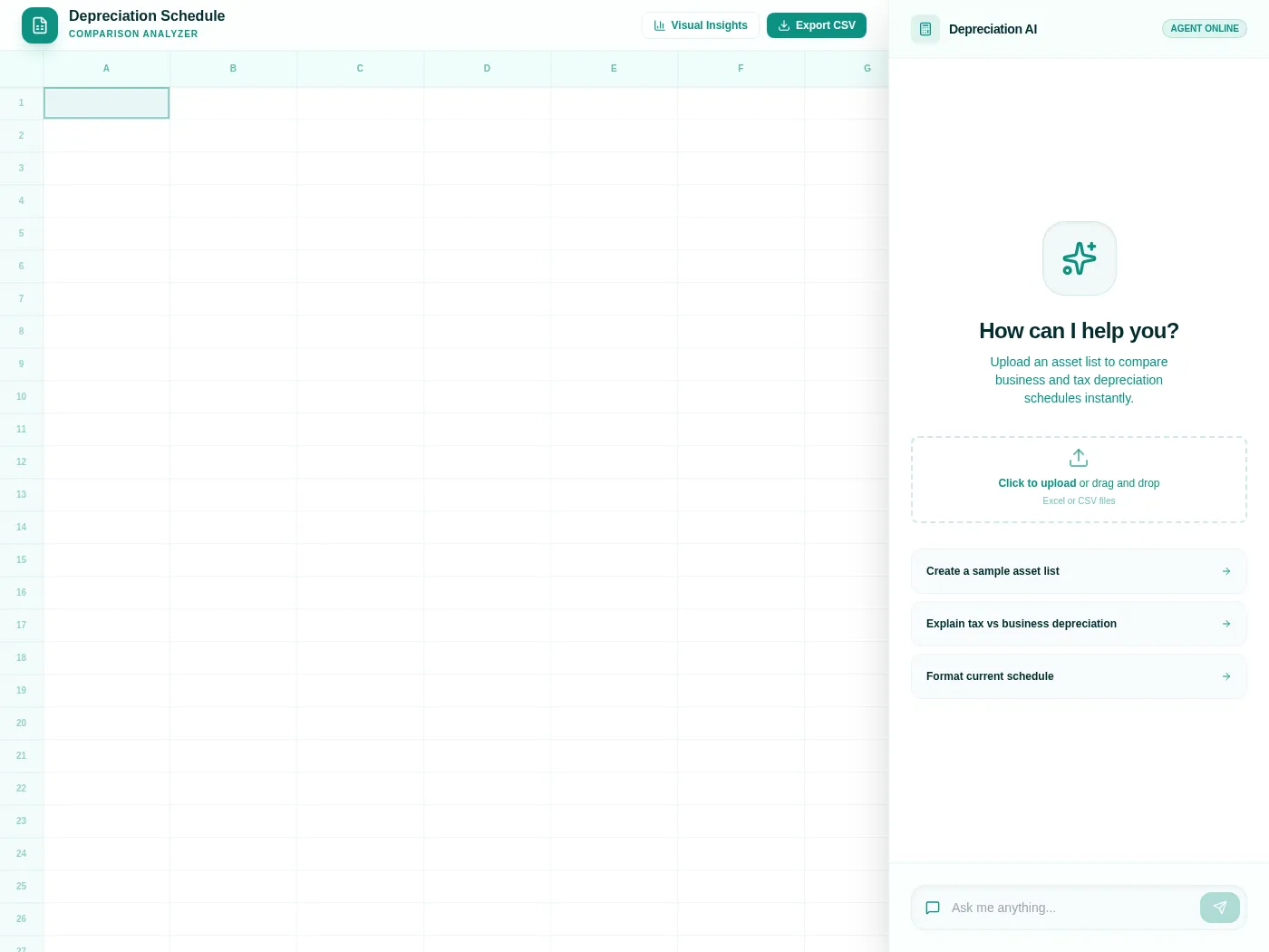 Depreciation Analyzer Web