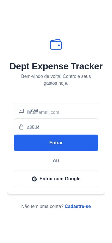 Dept Expense Tracker