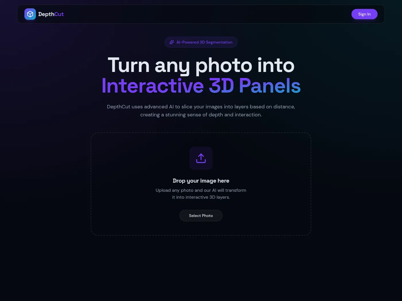 DepthCut 3D Image Tool