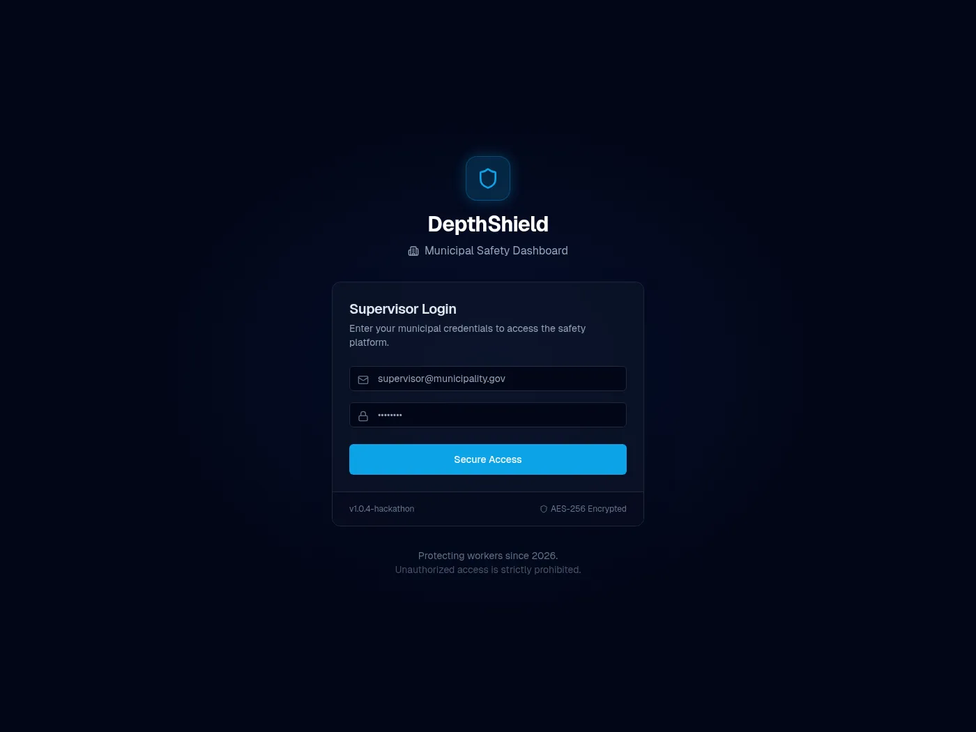 DepthShield Safety Dashboard